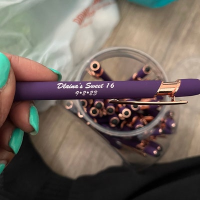 Custom Wedding Rose Gold Pens, Personalized Business Pens, Bulk Custom ...