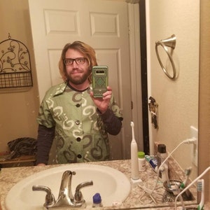 Riddler Shirt, Arkham Knight Riddler Cosplay - Etsy