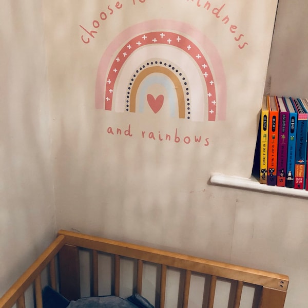 Love, Kindness and Rainbows Quote Wall Sticker, Quote Wall Decal - Etsy