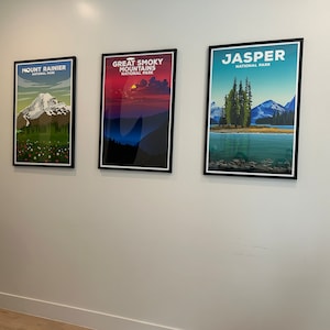 6 Poster Bundle Any 6 National Parks Posters Hiking Wall Art Prints - Etsy