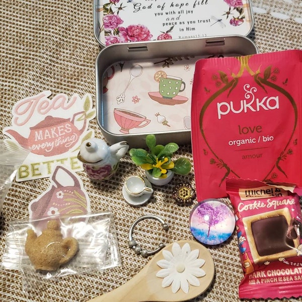 Tea Time Tins - Hand-crafted Hinge-top Tin | Unique Tea Gifts ...