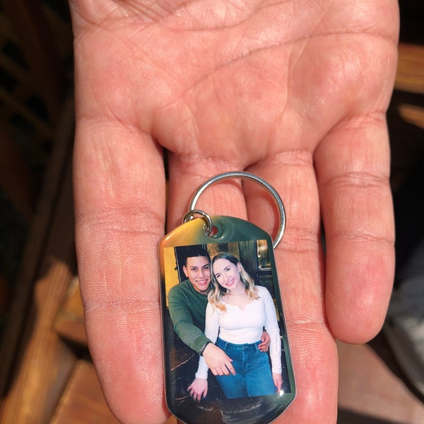 Photo Keychain FREE SHIPPING, Picture Keychain, Custom Keychain Photo ...