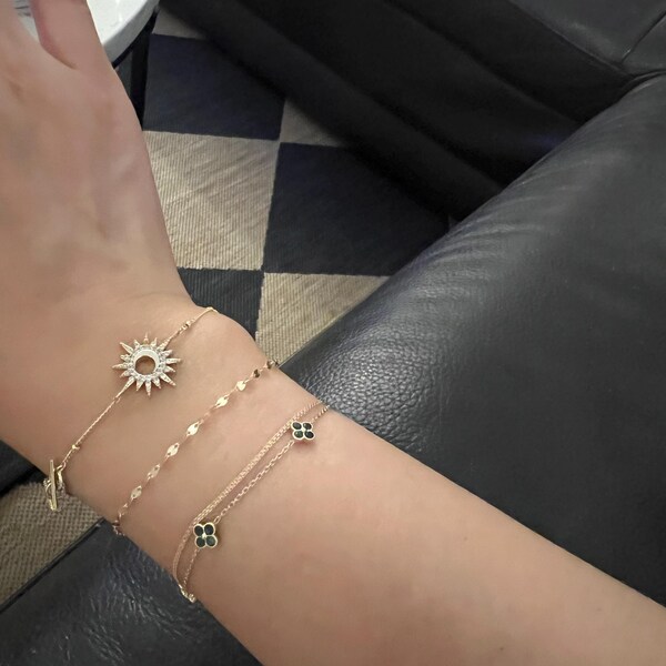 14K WHITE GOLD ANKLET 2.0MM Wide Double Curb Link 10 Inch Spring Ring ...