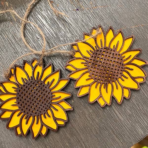 Sunflower SVG, Sunflower Laser Cut File, Multi-layer Sunflower SVG ...