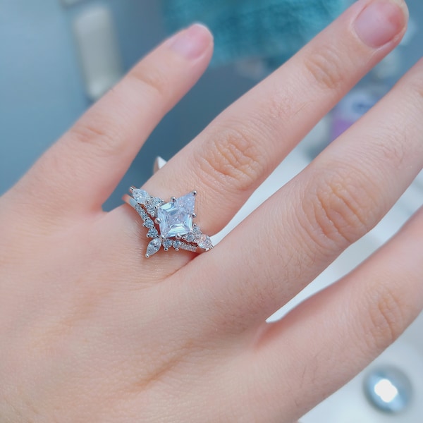 Skye Kite Diamond Ring Couples Ring Set- His and Hers Matching Wedding ...