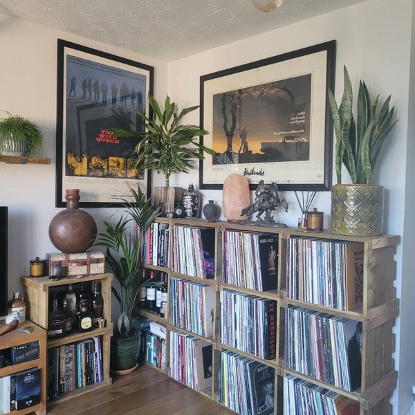 Vinyl Record/lp Stackable Wooden Crate for Great Looking Storage and ...