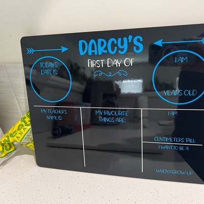 My First Day Board, Back to School First Day Blackboards, Reusable ...