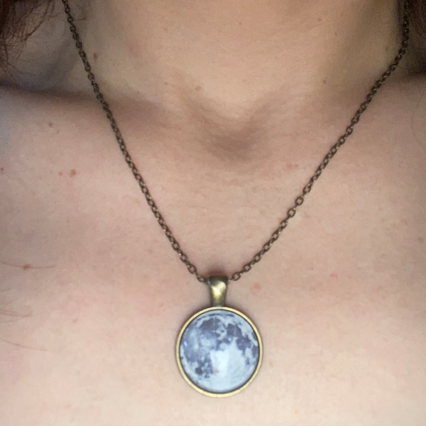 Custom Moon Phase Necklace, Custom Birth Moon, Personalized Necklace ...