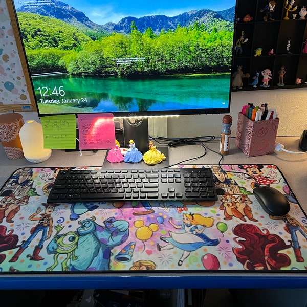Disney Characters Desk Mat, Disney Mouse Pad, Mickey Mouse Desk Pad ...
