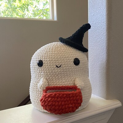 Crochet Halloween Pumpkins and Ghost PATTERN Amigurumi - Etsy