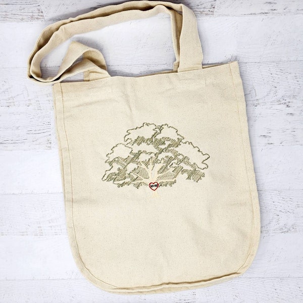 Oak Tree Embroidery - Digital Embroidery File - Botanical Embroidery ...