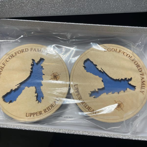 Personalized Wood River Map - Custom Engraved Wooden River Map - Unique ...