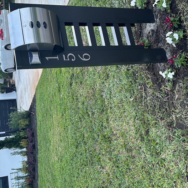 Modern Locking Aluminum Mailbox for Outdoor Use – Durable Stand - Etsy