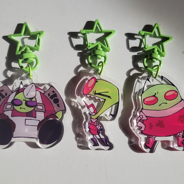 Invader Zim Acrylic Keychains Mix & Match - Etsy
