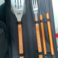 Personalised Barbeque BBQ Set, Custom Engraved Tools Utensils Spatula ...