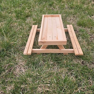 One Picket Chicnik Table Plans, Digital Plans, Chicken Table, Chicken ...