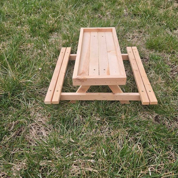 One Picket Chicnik Table Plans, Digital Plans, Chicken Table, Chicken ...