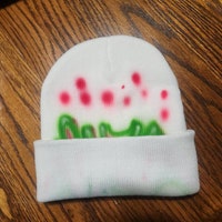 Airbrushed Beanie - Custom Printed Beanie - Personalized Cap - Name ...