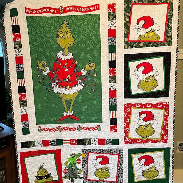 How the GRINCH Stole CHRISTMAS Panel - Dr SEUSS 24"x44" Panel From ...