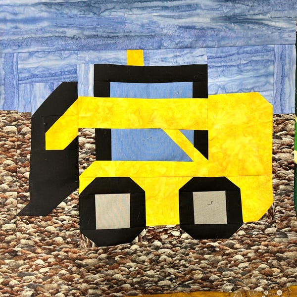 PDF Quilt Block Pattern – Skid Steer – Vehicle Quilt - Etsy