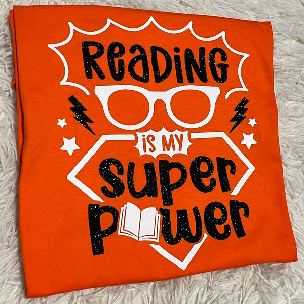 Reading is My Superpower Svg, Book Lover Svg, Reading Books Svg ...