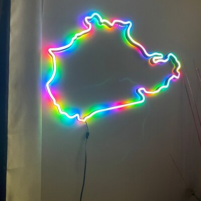 Japan Suzuka Animated LED RGB Neon Race Track Circuit Desk Wall Art ...
