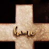 Home Wood Word, Scroll Cut Word, Home Sign, Home Cutout, Cursive Home ...