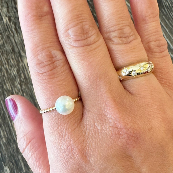 Diamond Starburst Ring / 14k Solid Gold Star Setting Diamond Ring ...