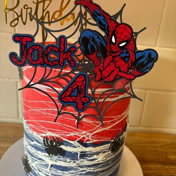 Spin Spidey Inspired Cake Topper, Print at Home, DIY, Last Minute ...