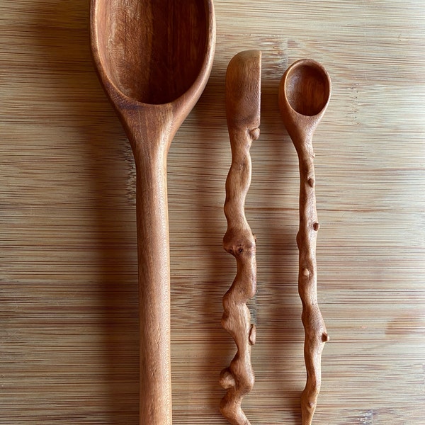 Witchy Small Spoon / Hand Carved Spoon / Wooden Spoon - Etsy
