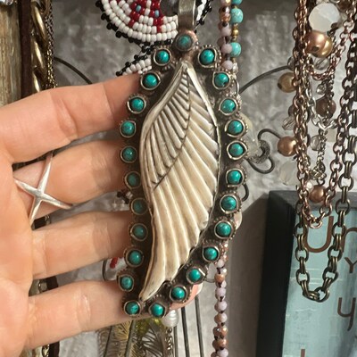 Red Indian Native American Pendant, Hand Carved Pendant P-147 - Etsy