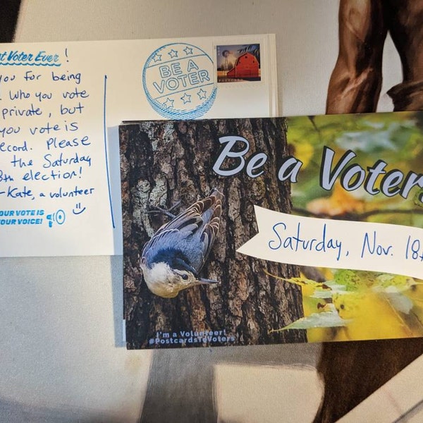 GOTV Postcards: Full-back Be A Voter; Uncoated, Sharpie Friendly ...