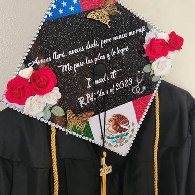 El Salvador Graduation Cap Topper Latina Grad Cap Topper - Etsy