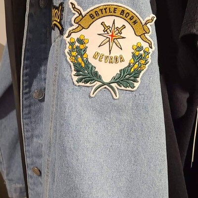 Battle Born nevada Iron on Patch - Etsy