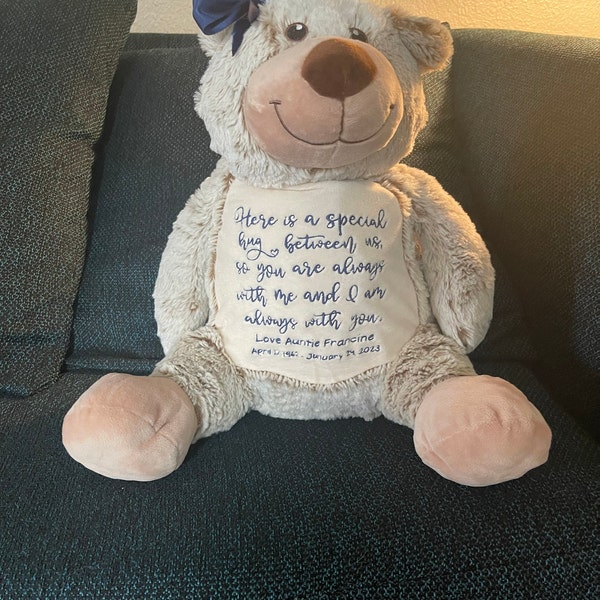 Comfort Bear, Memorial Bear, Ashes Urn, Huggable Urn, Baby Loss, Angel ...