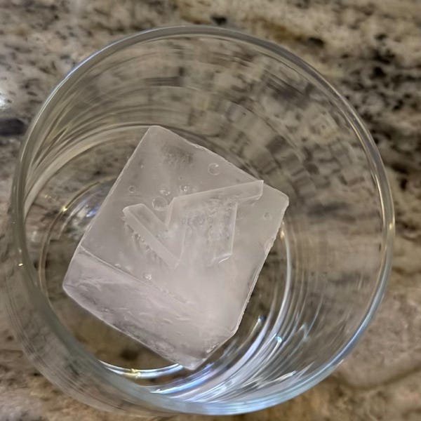 Custom Ice Mold, Letter Ice Cubes, Monogram Ice Mold, Personalized ...