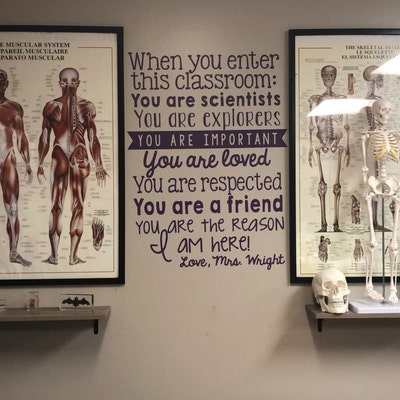 Classroom Decor for Teachers When You Enter This Classroom Personalized ...