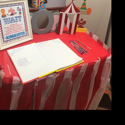 Circus Guest Book Sign for Carnival Birthday Printable - Etsy
