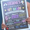 Chalkboard Back to School Sign, First Day or Last Day, Editable and ...