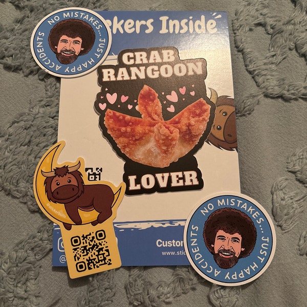 Crab Rangoon Lover Sticker, Funny Sticker, Meme Sticker, Hydroflask ...