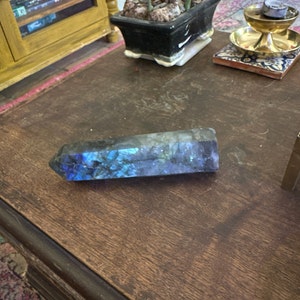 Aura Spherelite Crescent Moon Crystal With Super Sparkles. Beautiful ...