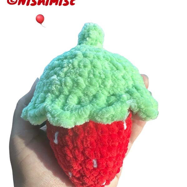 NO SEW Stevie Strawberry - Jr. Pop, Crochet Pattern, Crochet Pop, Pop ...