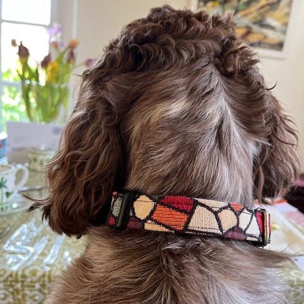 Cheetah Print Dog Lead, Standard Length, Orange, Black, Brown - Etsy