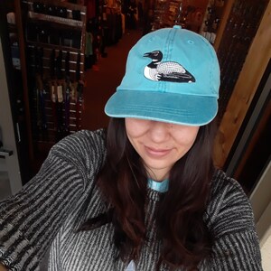 Loon Embroidered Hat, Low Profile Baseball Dad Hat, Mom Duck Cap, Bird ...