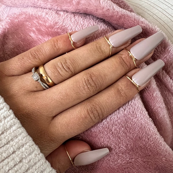 Wudu Nail Rings for Halal Nails, Adjustable and Reusable, Press on ...