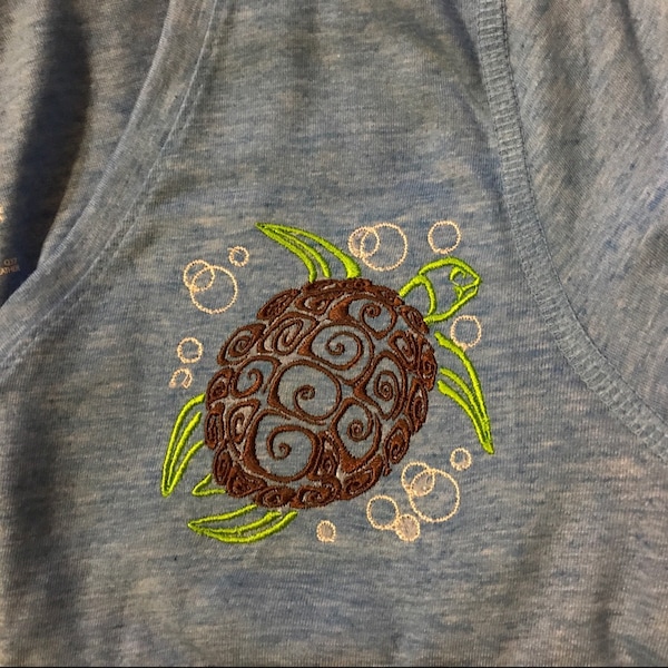 Sea Turtle Machine Embroidery Designs for Hoop 4x4 5x7 and 6x10 Sea ...