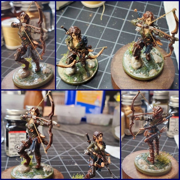 Elf Ranger Lila 3D Printed Tabletop RPG Mini UNPAINTED - Etsy