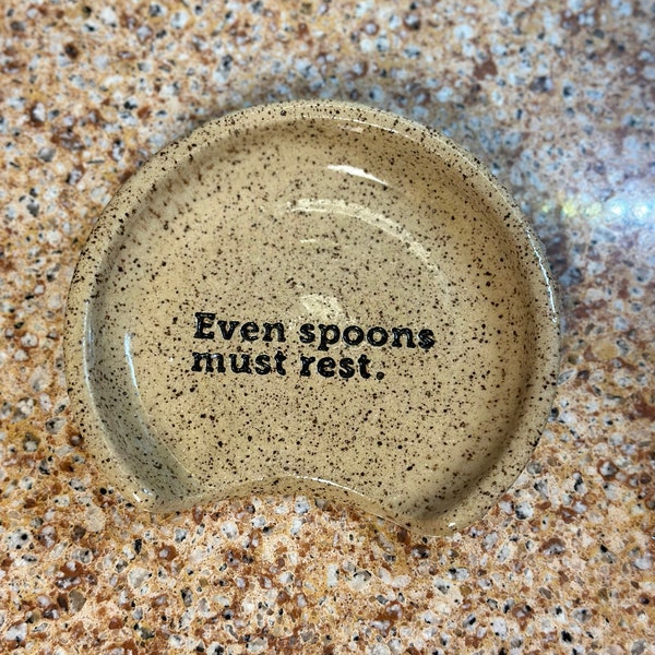 Spoon Rest, Ceramic Dish for Kitchen Counter or Stove Top, Funny ...