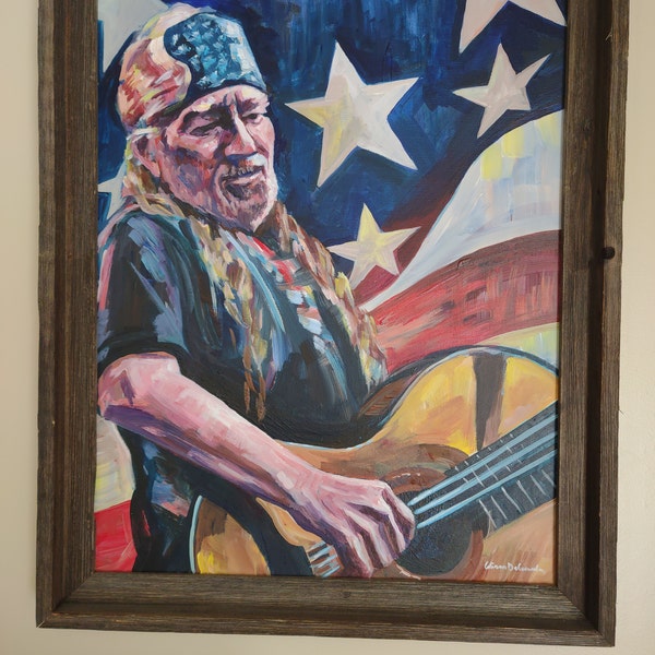 Chris Stapleton Portrait – Original Hand-painted Acrylic Music Art on ...