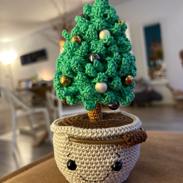 PATTERN Crochet Christmas Tree in a Pot | New Year Amigurumi | Mini ...